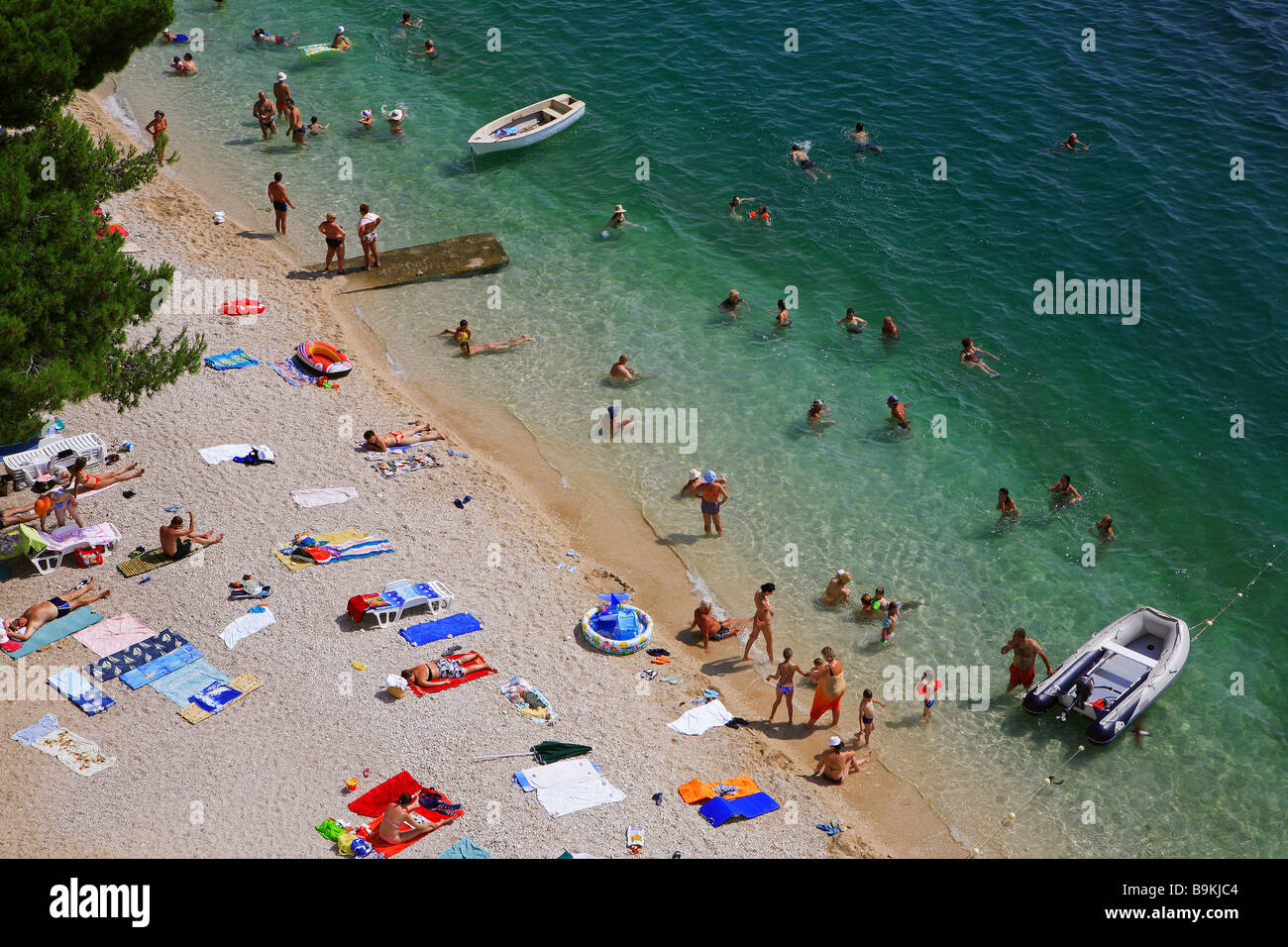 Croatia, Dalmatia, Dalmatian coast, Gradac, beach Stock Photo - Alamy