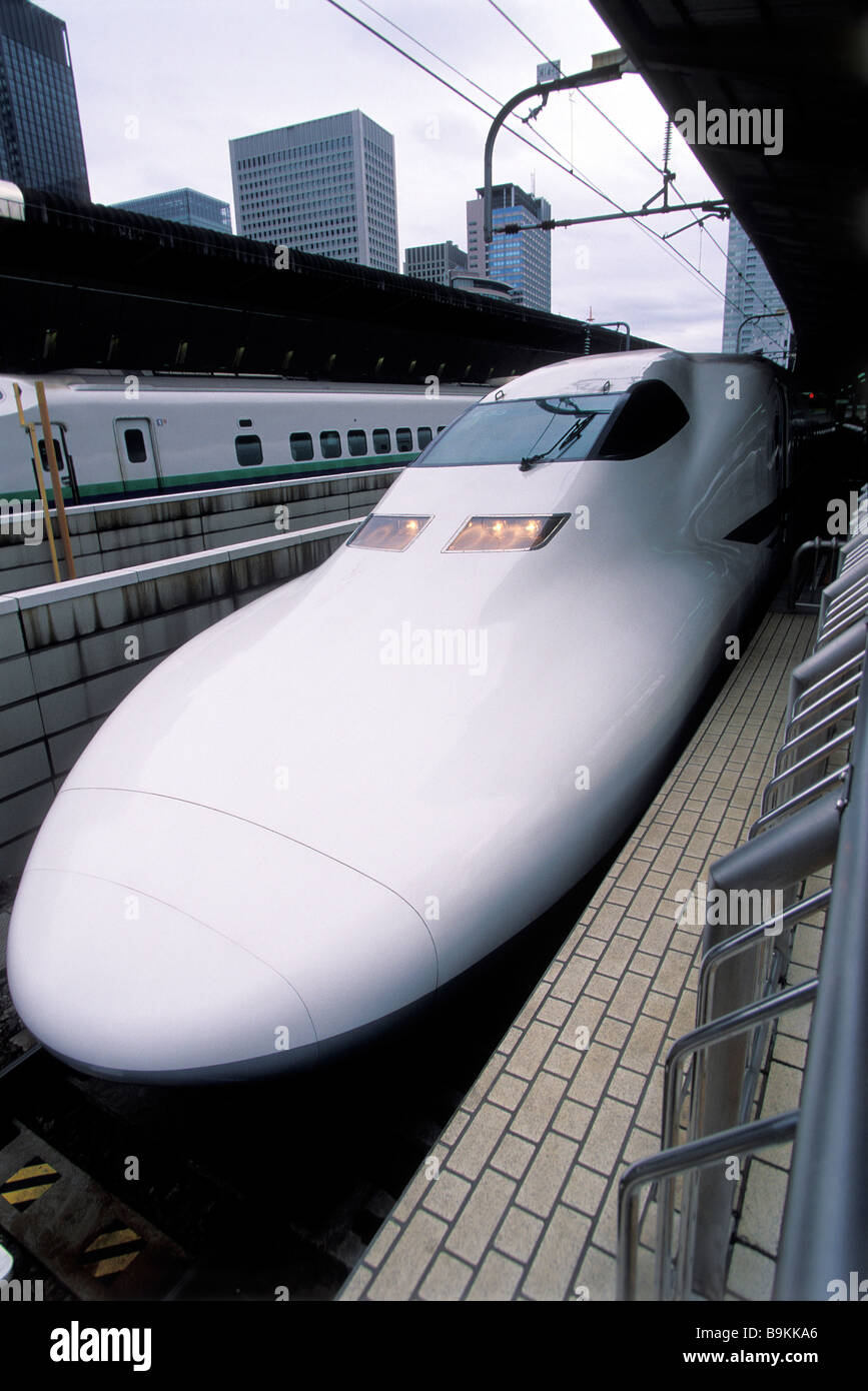Japan, Honshu Island, Tokyo, main railway station of Shinkansen high speed trains Stock Photo ...