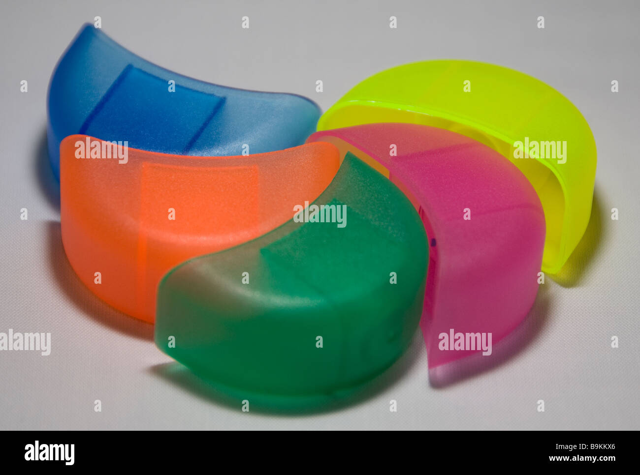 Pen Tops showing off their true colours Stock Photo - Alamy