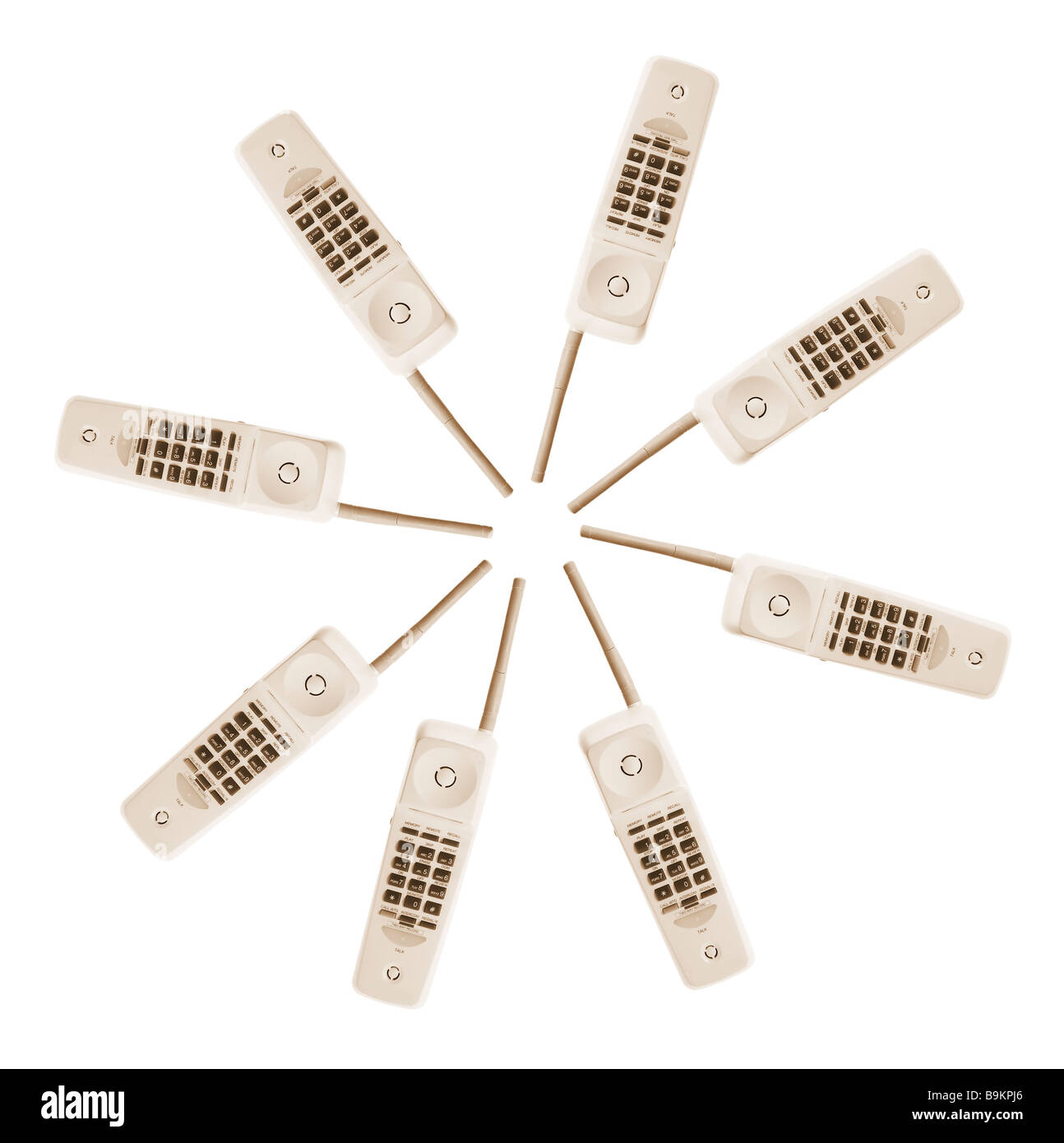 Telephone arrangement Cut Out Stock Images & Pictures - Alamy