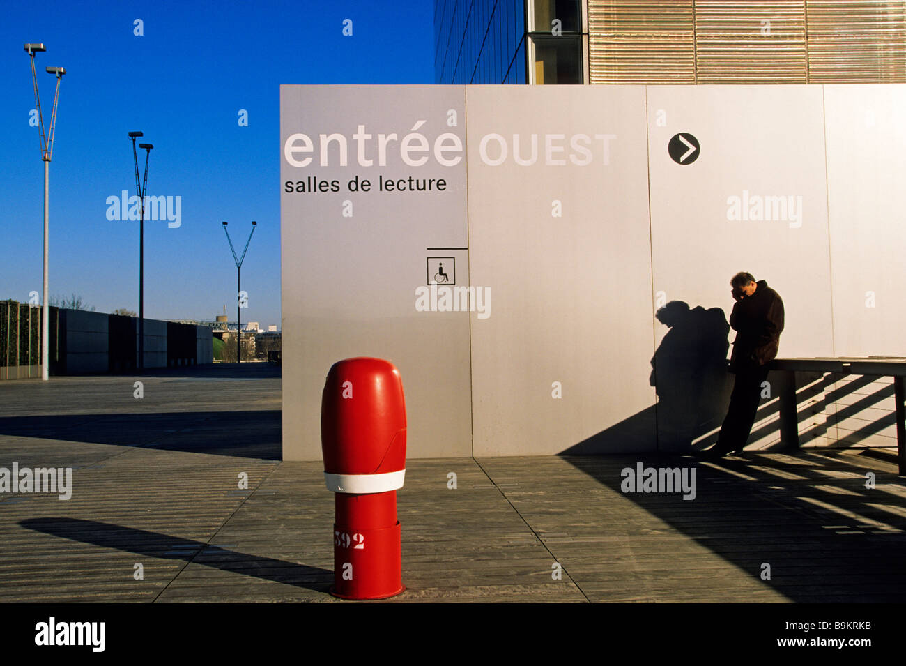 France, Paris, Paris, National Library of France by the architect ...