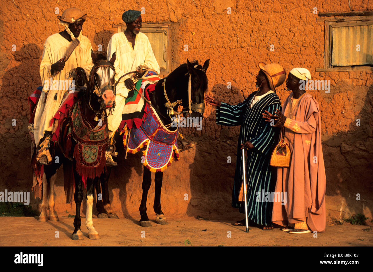 Benin, Alibori County, Kandi, Bio Buko and Abdoul Yagou riders of ...