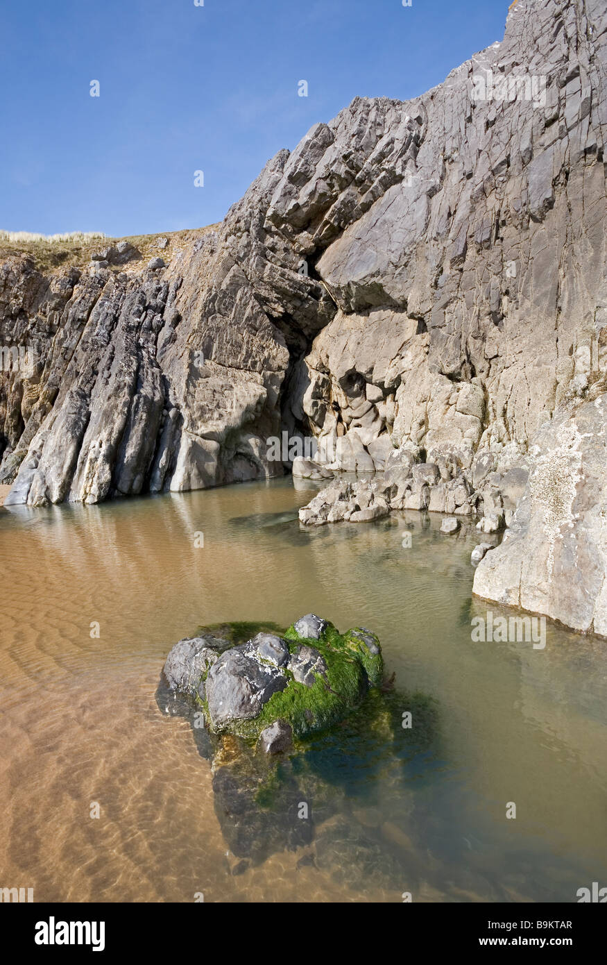Blue Pool Bay Gower High Resolution Stock Photography and Images - Alamy