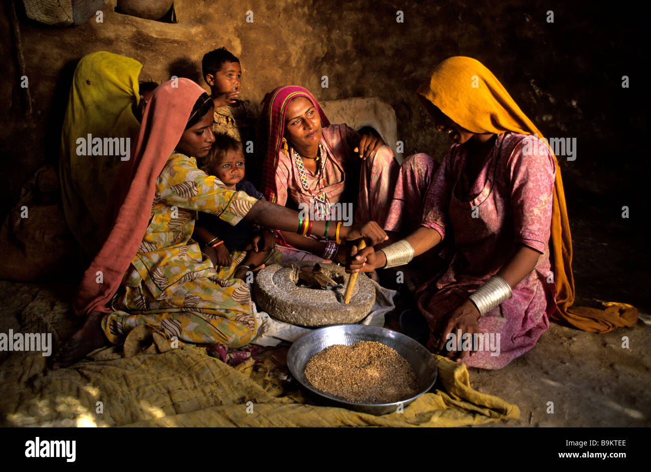 India, Rajasthan State, Thar Desert, Damodara Camp near Jaisalmer ...
