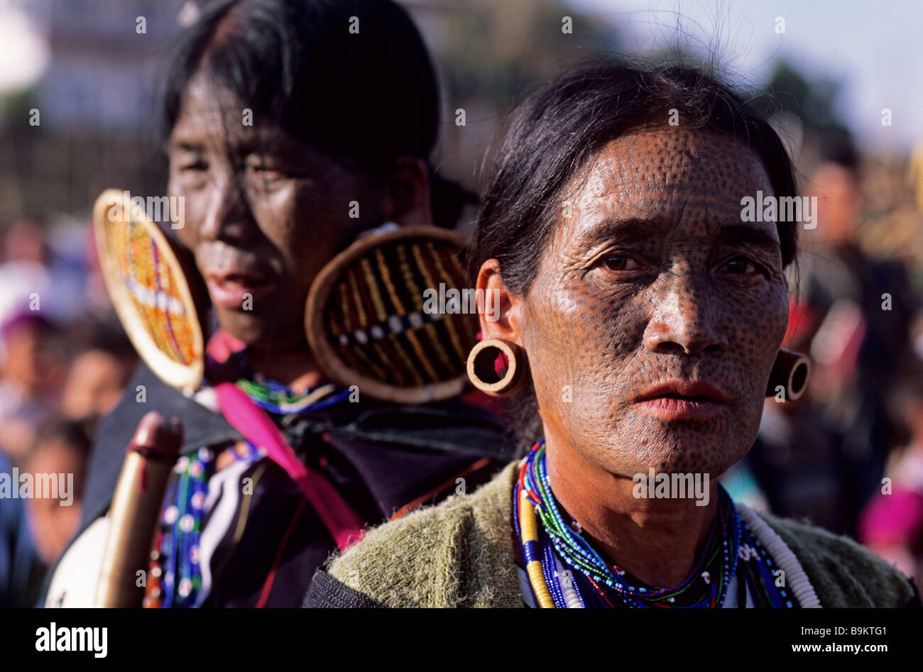 Myanmar (Burma), Chin State, Chin ethnic group, Chin woman Stock Photo ...