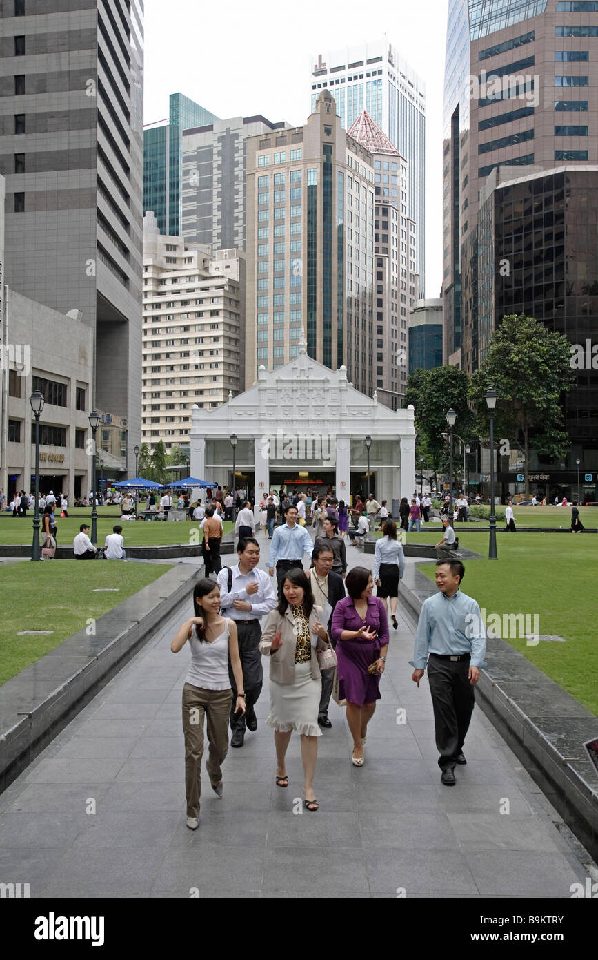 Raffles Place, Singapore Stock Photo - Alamy