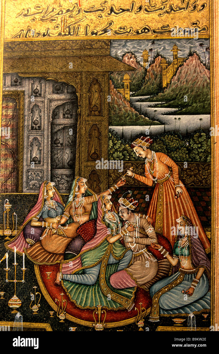 Miniature painting india hi-res stock photography and images - Alamy