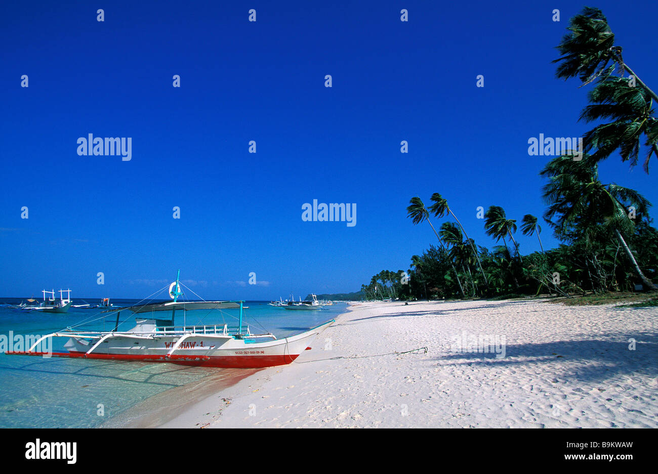 Philippines, Panay, Boracay island, Aklan Province, traditional ...