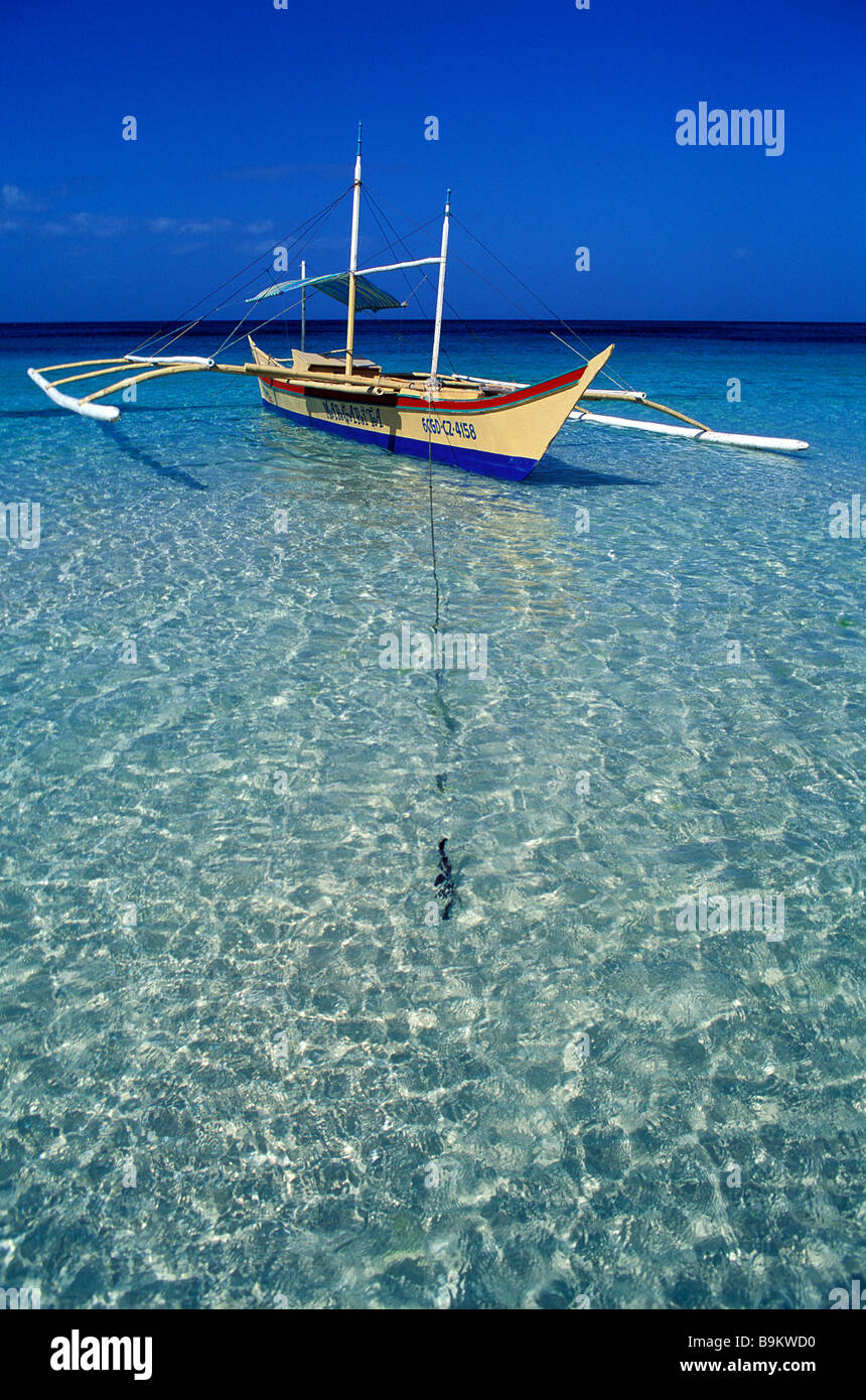 Philippines, Panay, Boracay island, Aklan Province, traditional ...