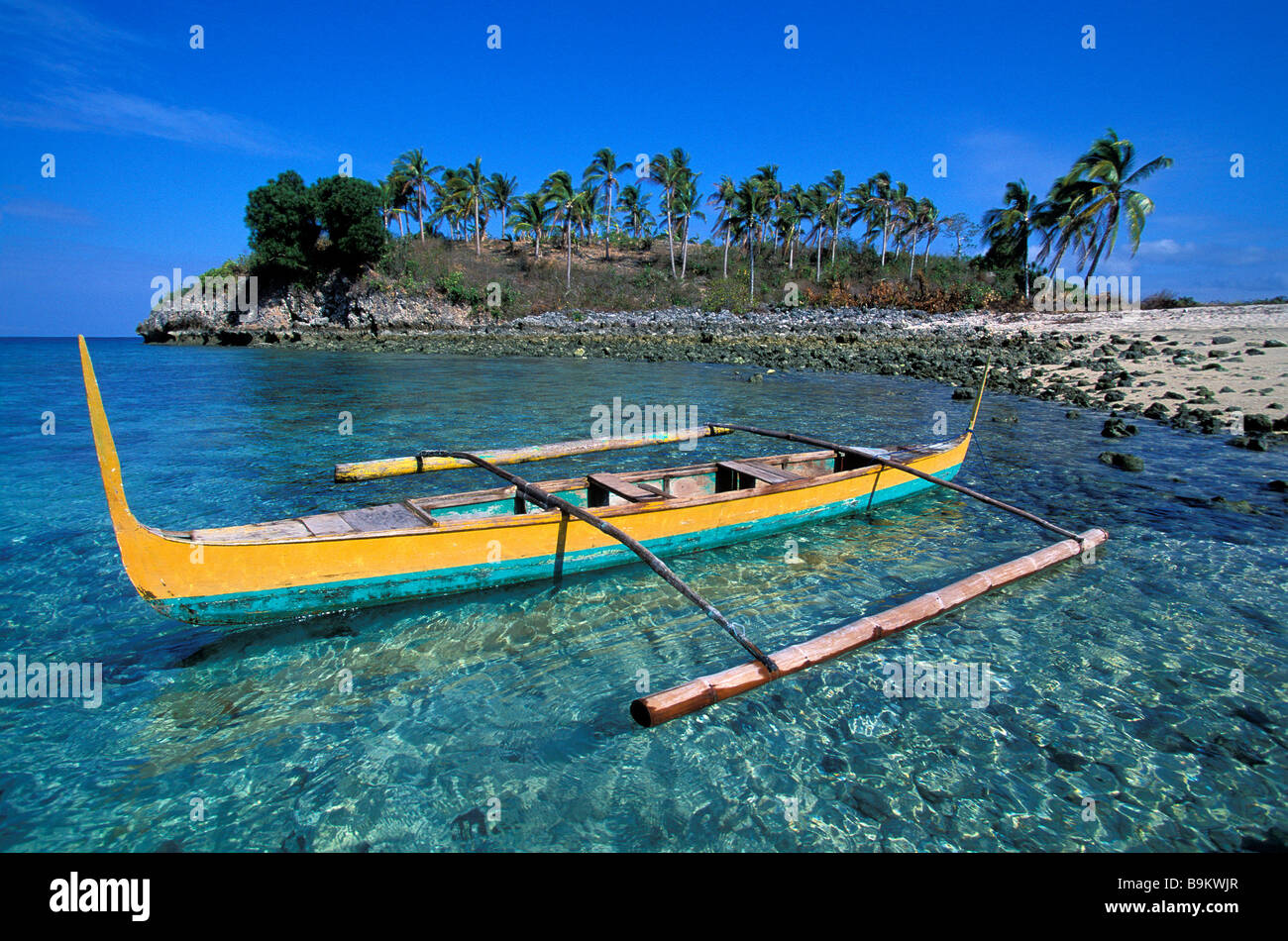 Philippines, Visayas Archipelago, Cebu, Malapascua island, outrigger ...