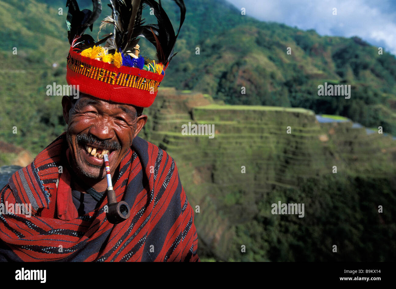 Philippines, Luzon island, hunter of Ifugao tribe in the heart of ...
