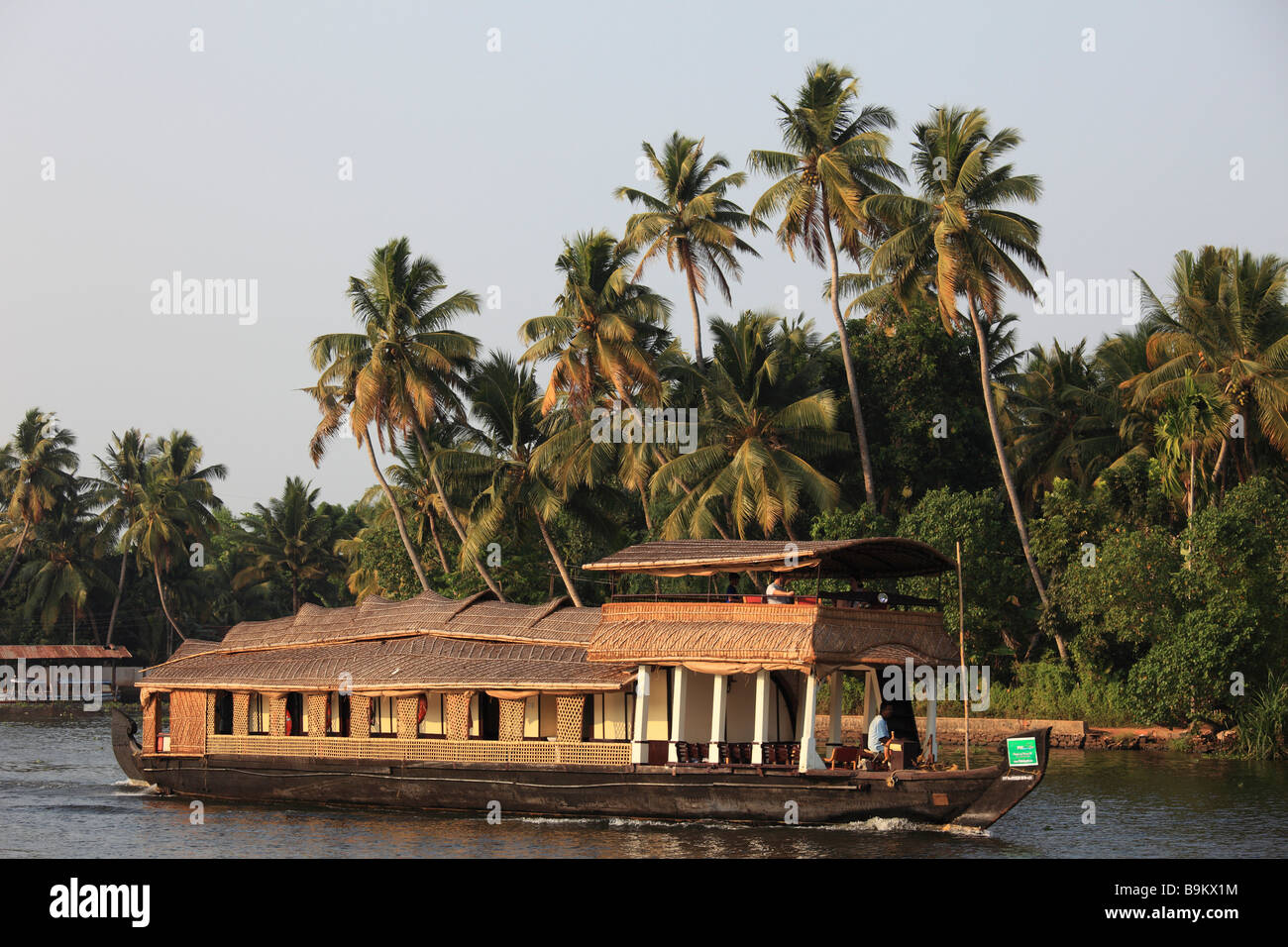 India Kerala Backwaters houseboat Stock Photo - Alamy