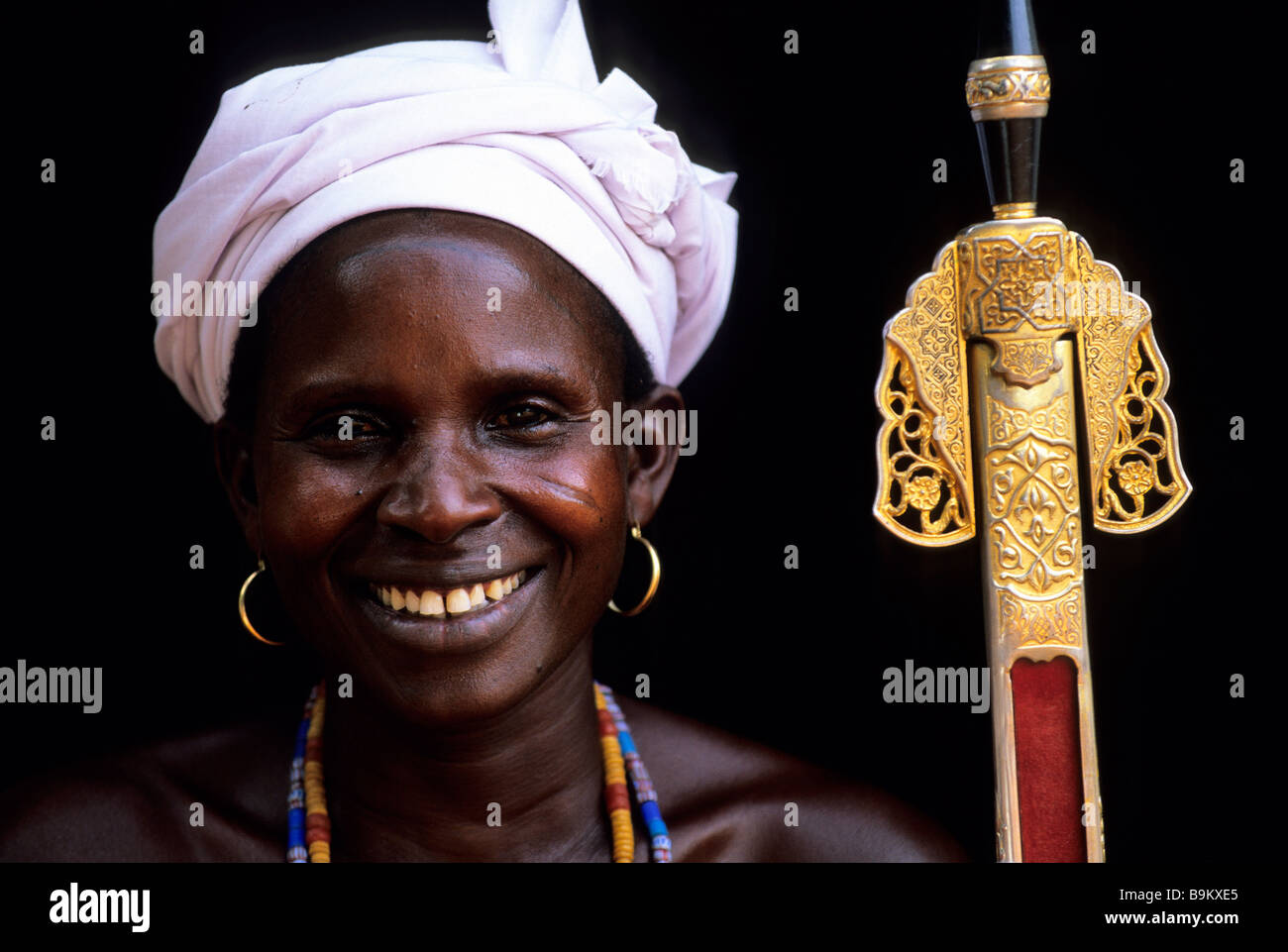 Benin, Mono County, Sahoue Doutou, the sword holder of Houngue Towakon ...