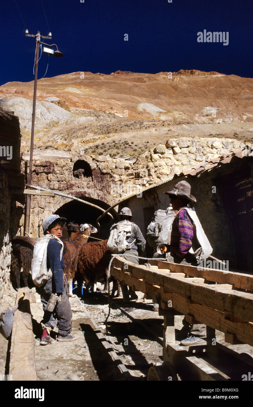 Bolivia, Potosi department, Potosi province, Potosi, Candelaria mine on ...