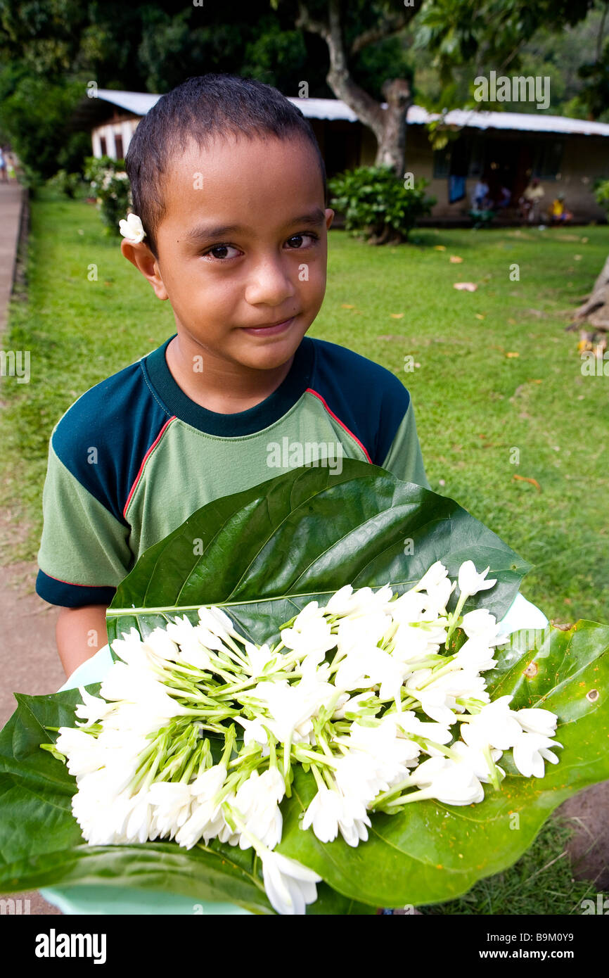 France, French Polynesia, Marquesas Archipelago, Fatu Hiva Island, Omoa ...