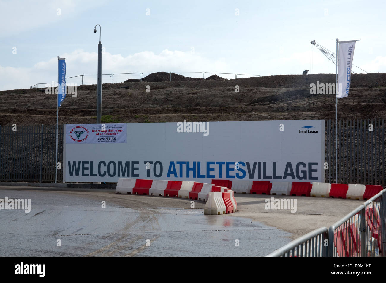 The Athletes village for the London 2112 Olympics under construction ...