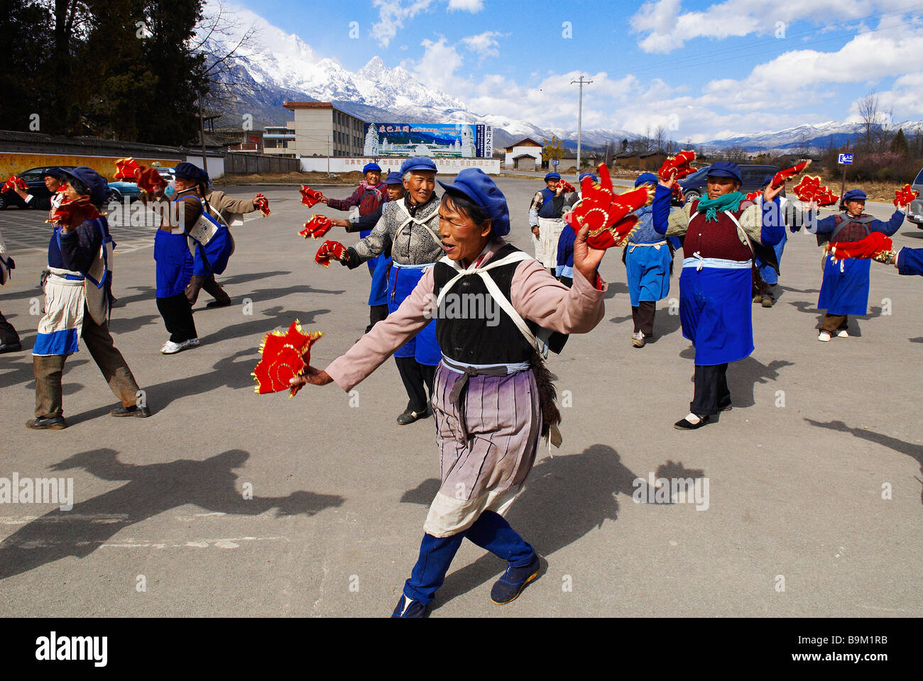 China, Yunnan province, Baisha village around Lijiang, people of the ...