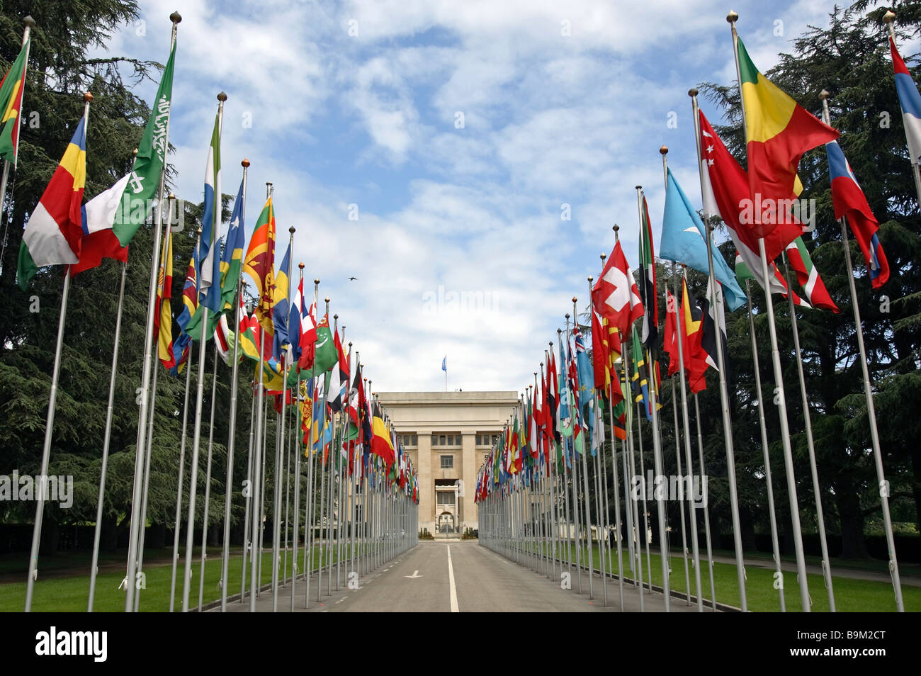 The Nations square, Geneva, Switzerland Stock Photo - Alamy