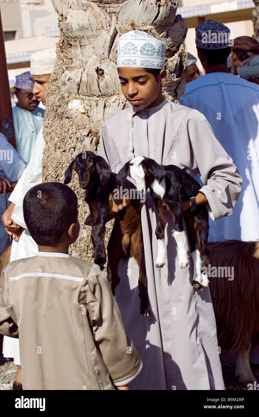Oman Sultanate, Nizwa, goat market Stock Photo - Alamy