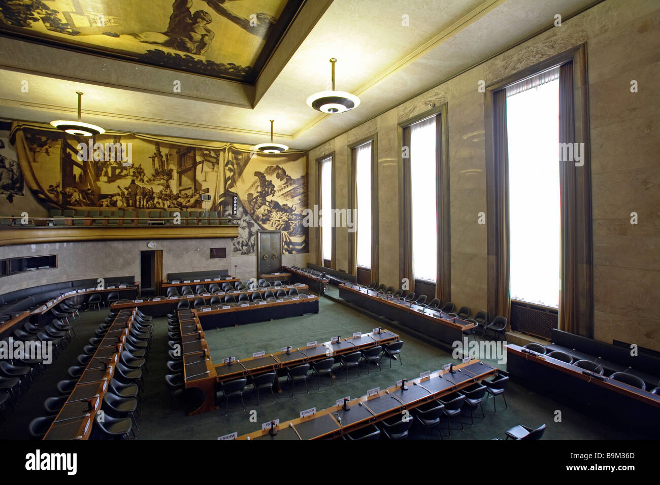 Assembly hall of the UN, Geneva, Switzerland Stock Photo - Alamy