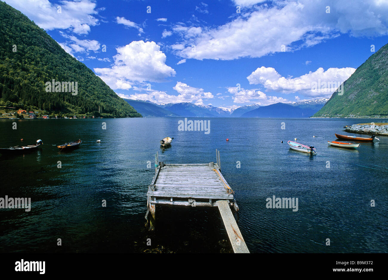 Norway, Sogn Og Fjordane County, Vik, Sognefjord Stock Photo - Alamy