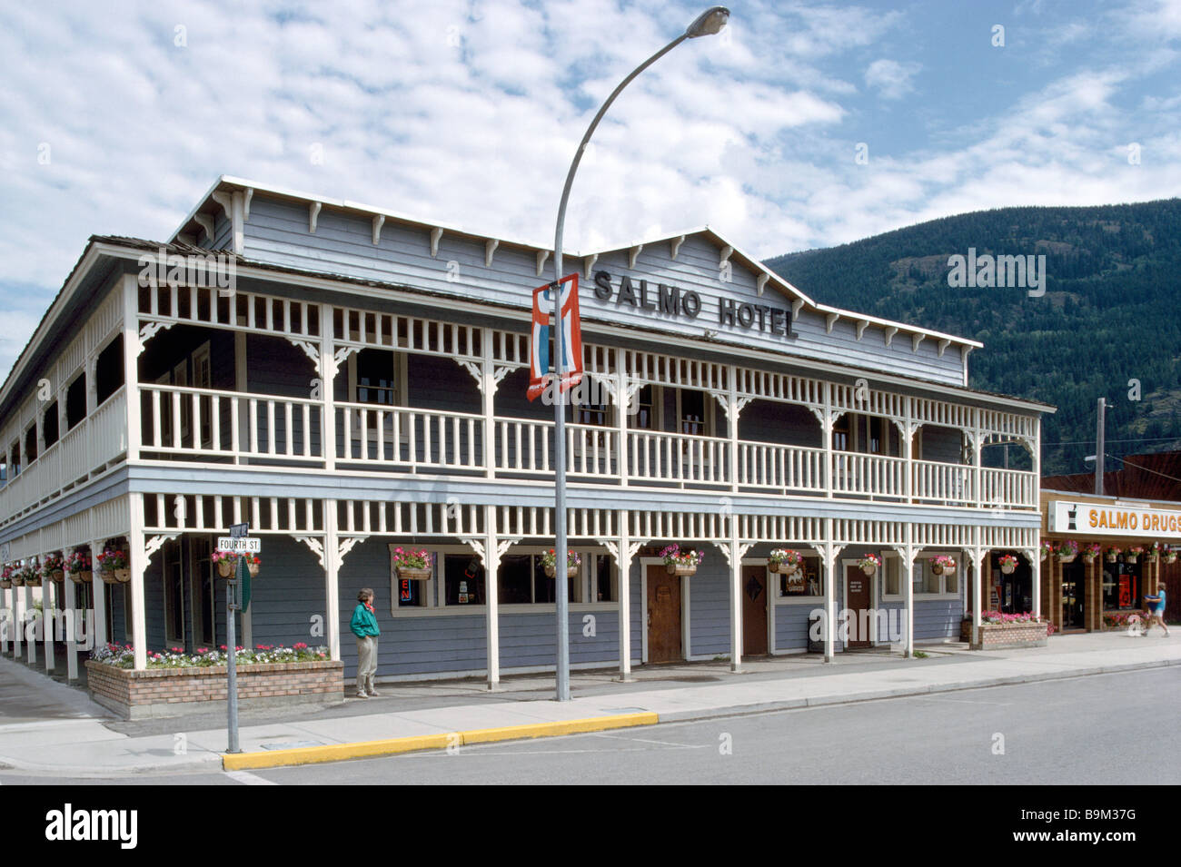 The Historic Salmo Hotel (built 1912) in Salmo in the Kootenay Region ...