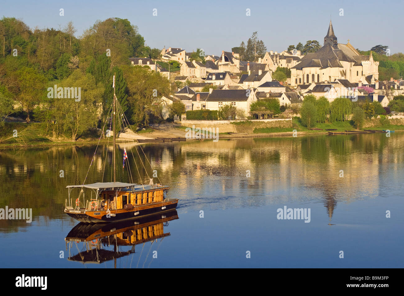 France, Indre et Loire, Candes Saint Martin village, labelled Les Plus ...
