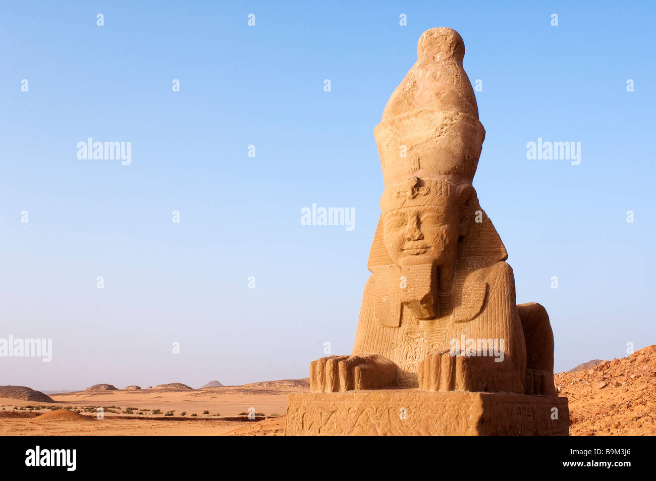 Egypt, Upper Egypt, Lake Nasser, Wadi el Seboua Temple Stock Photo - Alamy