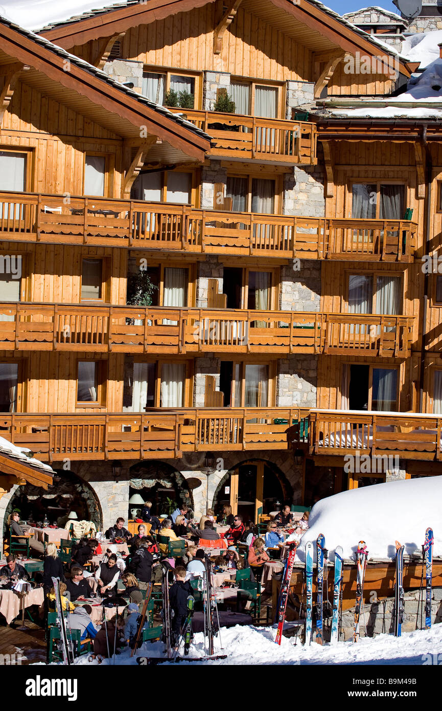 France, Savoie, Courchevel 1850, Le Lana 4 Star Hotel Stock Photo - Alamy