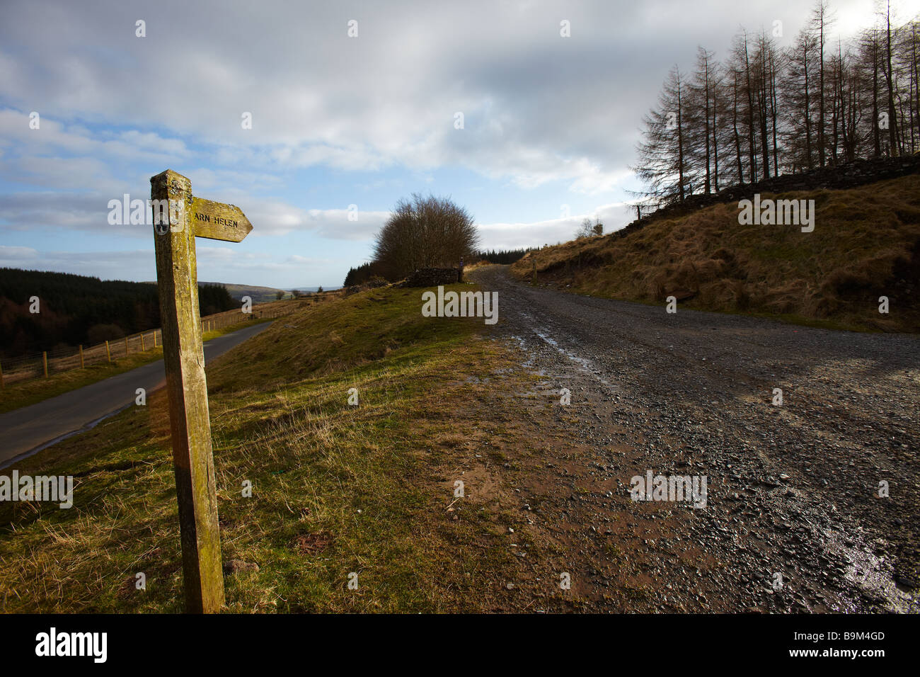 Sarn Helen Roman Road in the Brecon Beacons, Wales, UK Stock Photo - Alamy