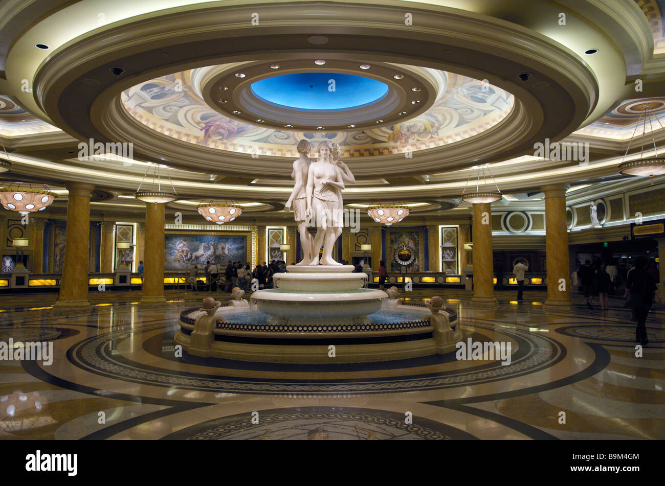 The foyer Caesars Palace The Strip Las Vegas Nevada USA Stock Photo - Alamy