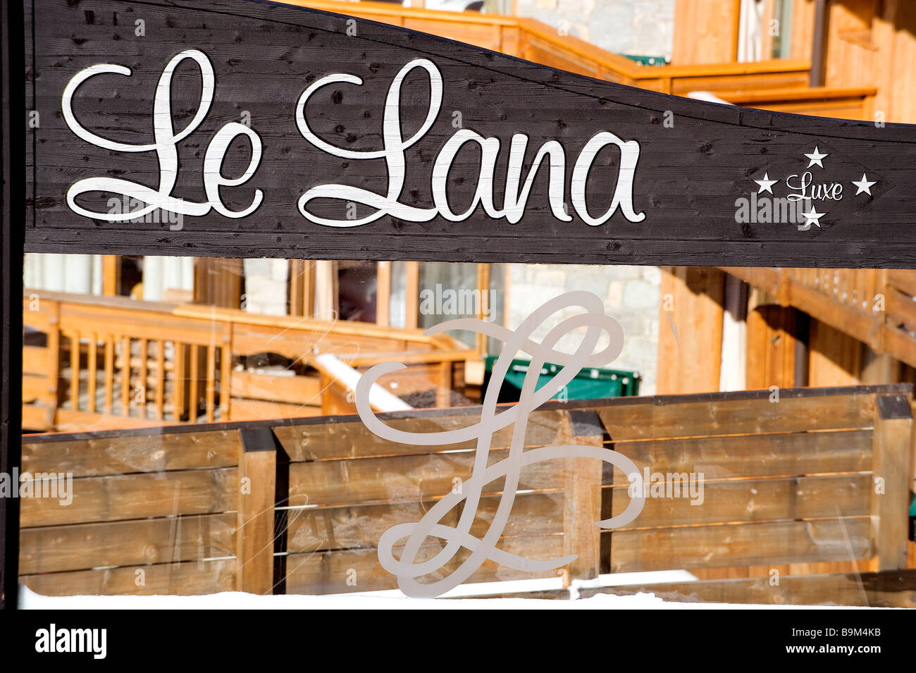 France, Savoie, Courchevel 1850, Le Lana 4 Star Hotel Stock Photo - Alamy