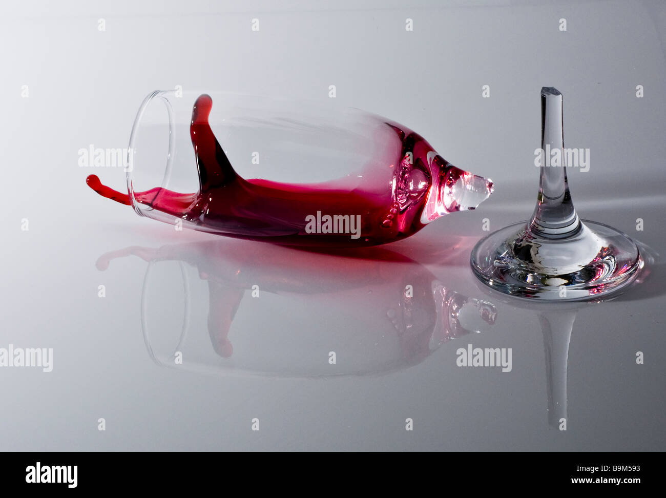 Broken glass spill wine hi-res stock photography and images - Alamy