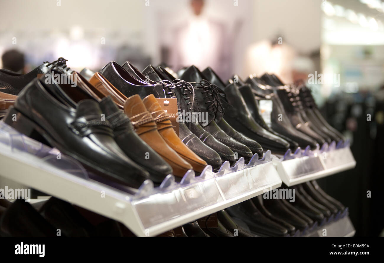 Shoes on display Stock Photo - Alamy