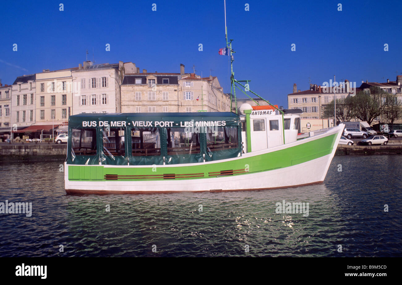 France, Charente Maritime, La Rochelle, the Old Harbour, sea bus Stock ...