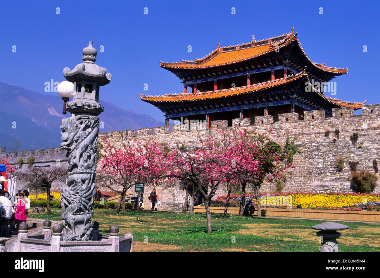 China, Yunnan Province, Dali, old town, the walls Stock Photo - Alamy