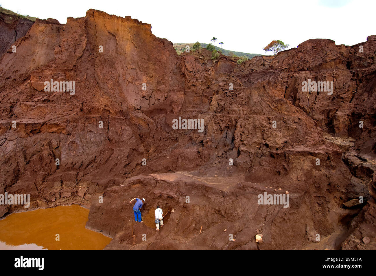 Brazil, Minas Gerais state, Ouro Preto area, open-air mine (Gold Route ...