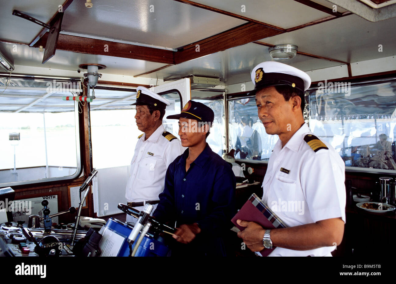 Myanmar (Burma), crew of Road to Mandalay cruise ship Stock Photo - Alamy