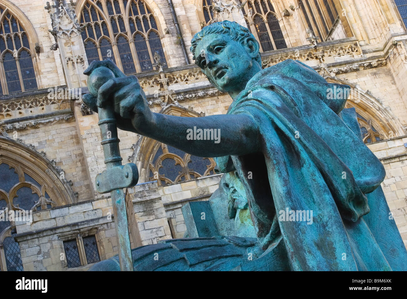 The statue of Constantine the Great outside York Minster Gothic ...