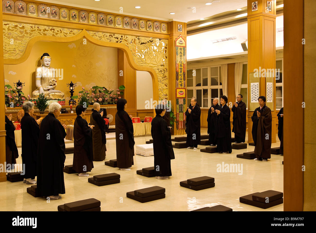 Taiwan, Kaohsiung district, Dashu, Fo Guang Shan Buddhist monastery ...