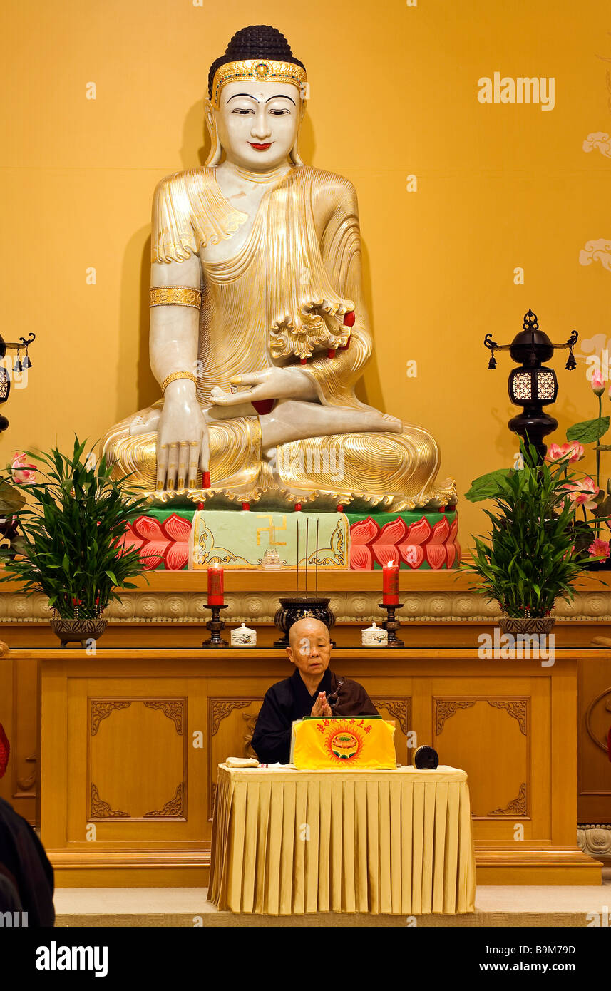 Taiwan, Kaohsiung district, Dashu, Fo Guang Shan Buddhist monastery ...