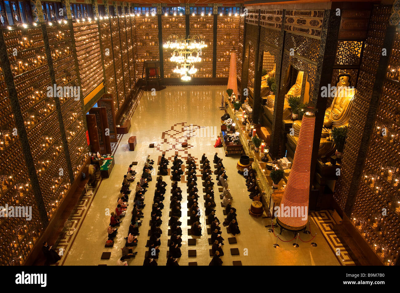 Taiwan, Kaohsiung district, Dashu, Fo Guang Shan Buddhist monastery ...