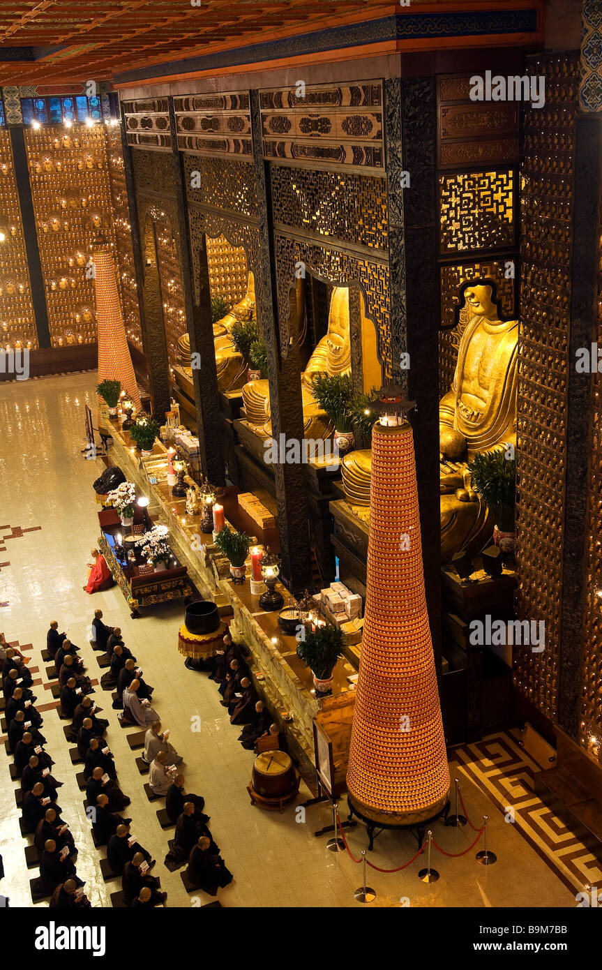Taiwan, Kaohsiung district, Dashu, Fo Guang Shan Buddhist monastery ...