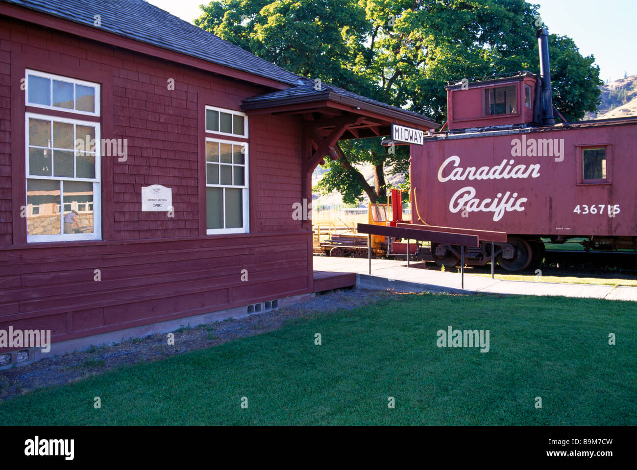The "Kettle River Museum" on Highway 3 at Midway in the Kettle Valley ...