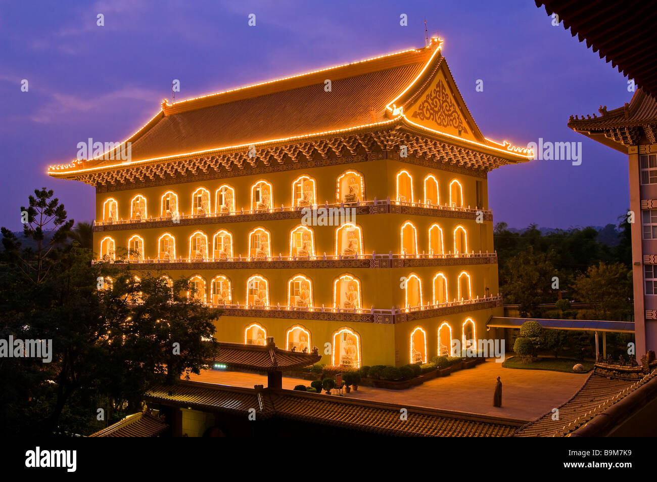 Taiwan, Kaohsiung district, Dashu, Fo Guang Shan Buddhist monastery ...