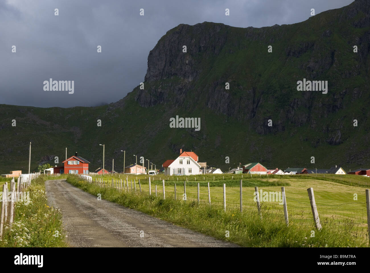 Unnstad (Unstad), Vestvågøy, Lofoten, Nordland, Norway, Scandinavia ...