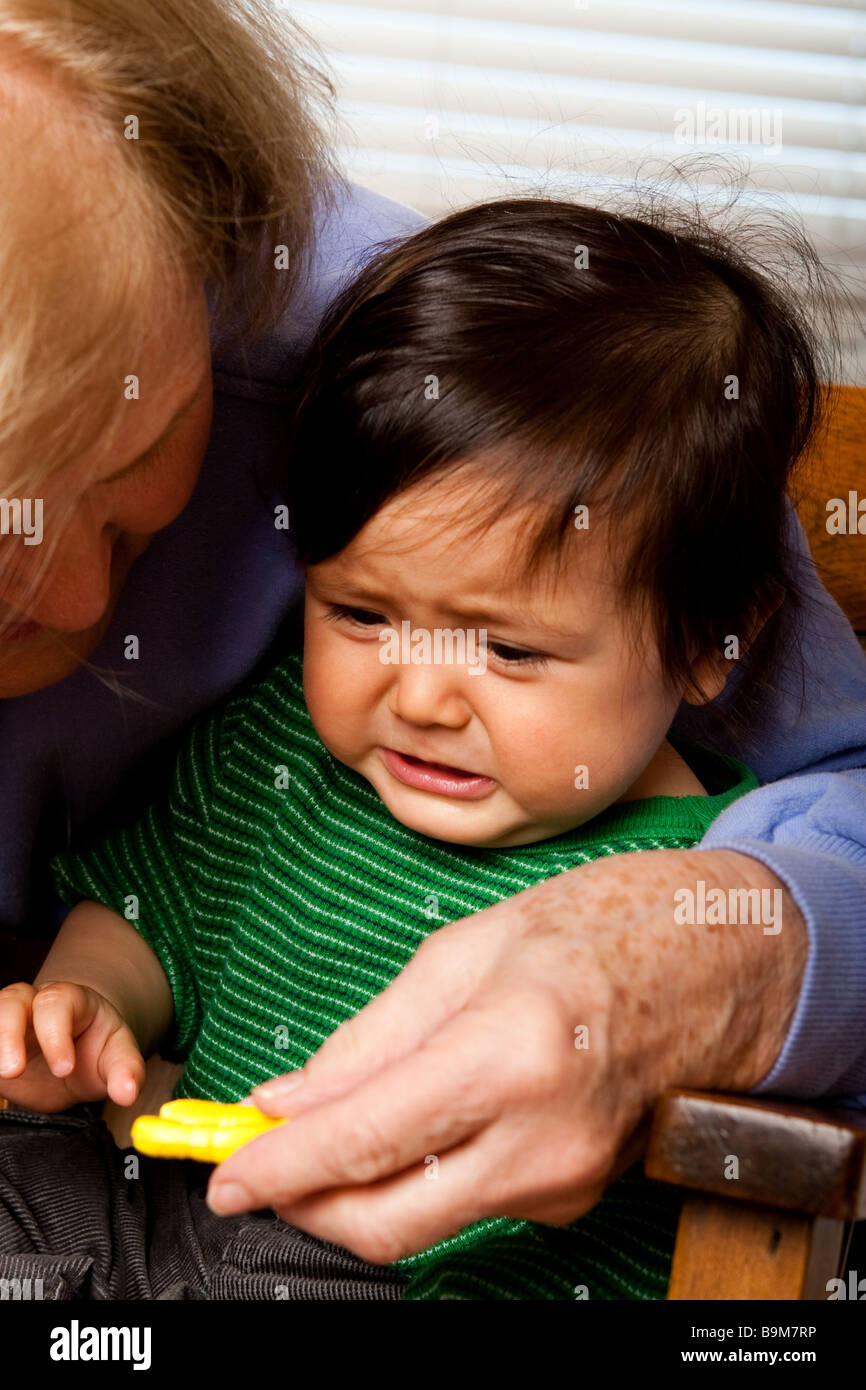 A ten month old baby playing Stock Photo - Alamy