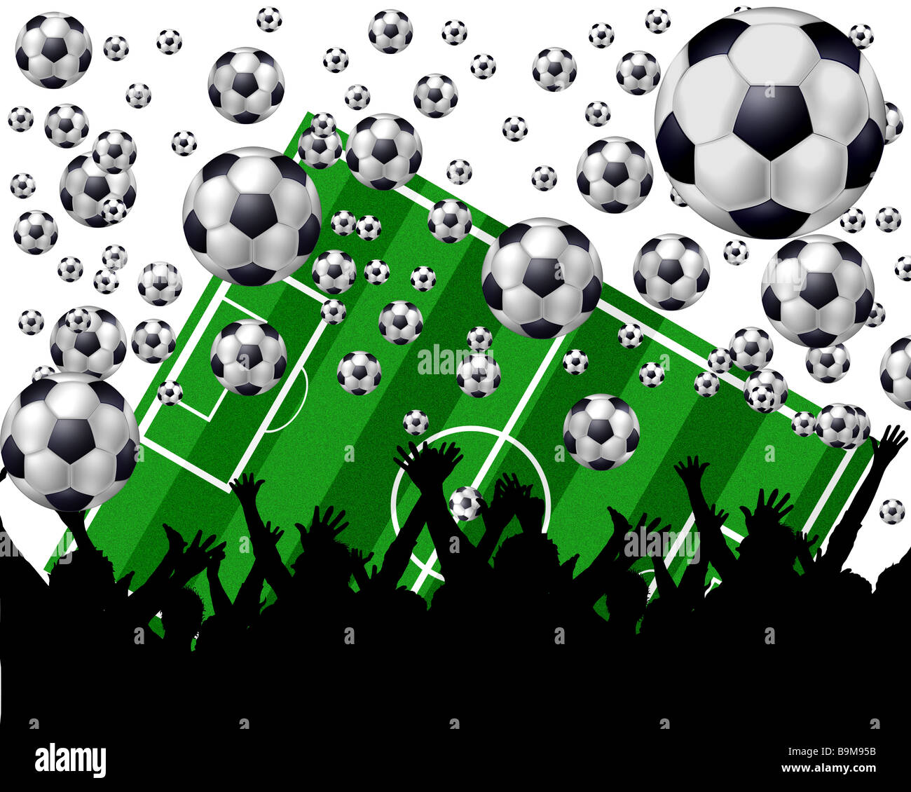 soccer fans white Stock Photo - Alamy