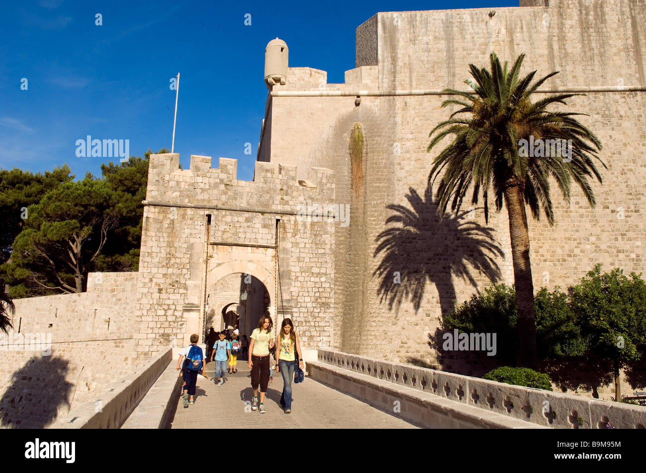 Croatia, Dalmatia, Dalmatian coast, Dubrovnik, historic center ...