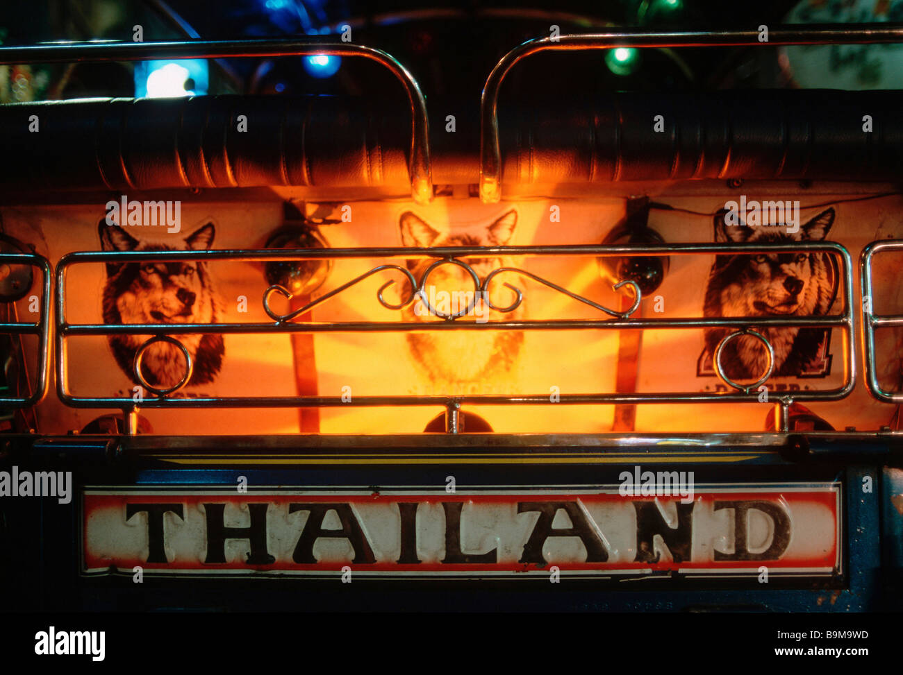 Thailand sign on a tuk tuk, Bangkok, Thailand Stock Photo - Alamy